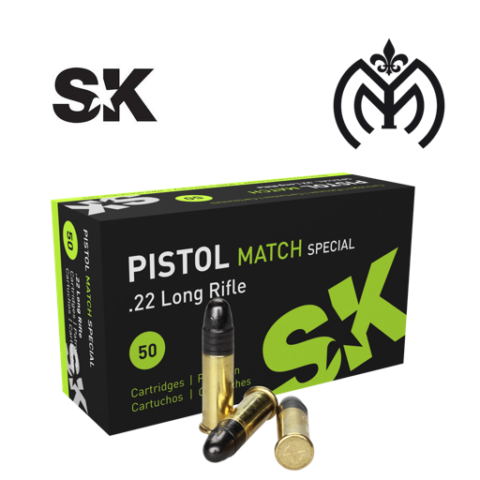 Munición SK® Cal.22 Pistol Match Special - ARMERÍA M y M